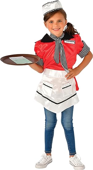 Girls 50s Waitress Dressup Set – The Halloween Spot
