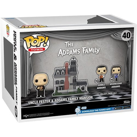 Funko Pop! Town 40 - The Addams Family - Uncle Fester & Addams Family ...